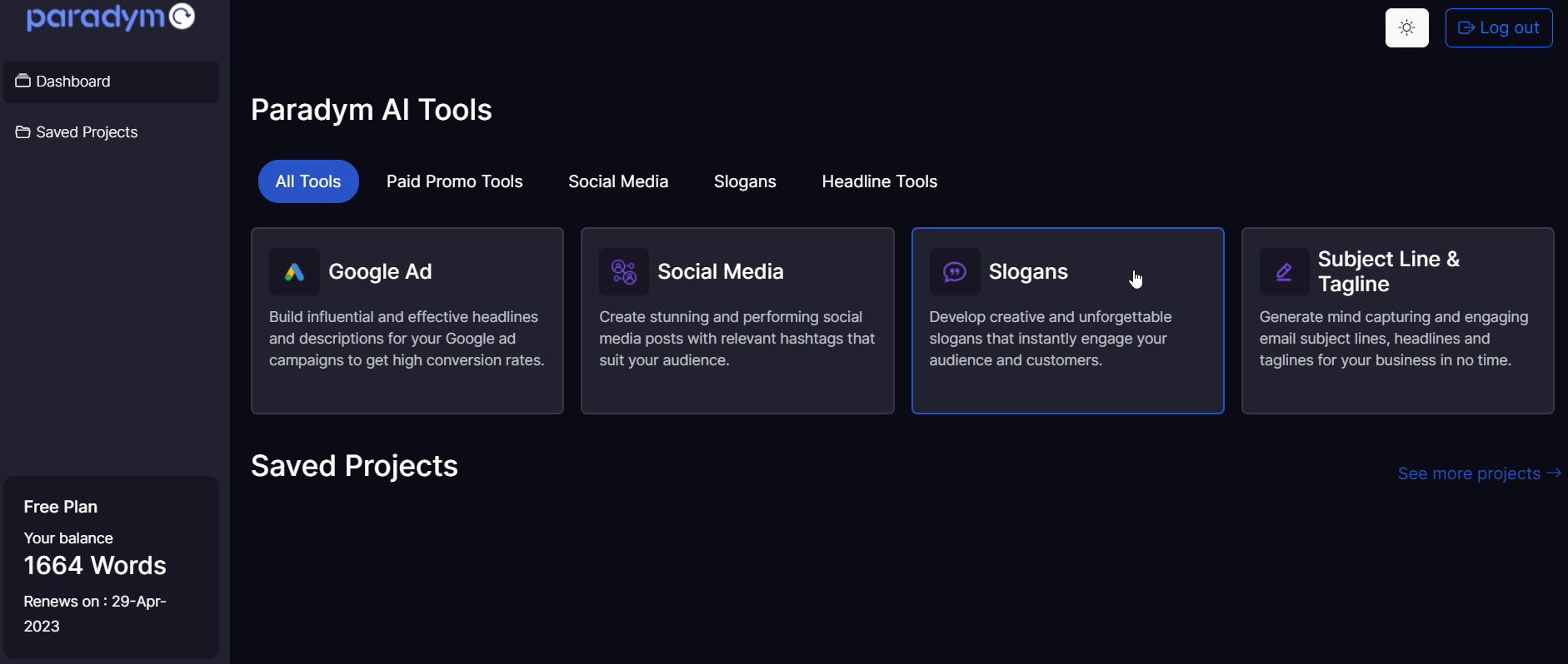 Slogan Generator Tool – Paradym Resources
