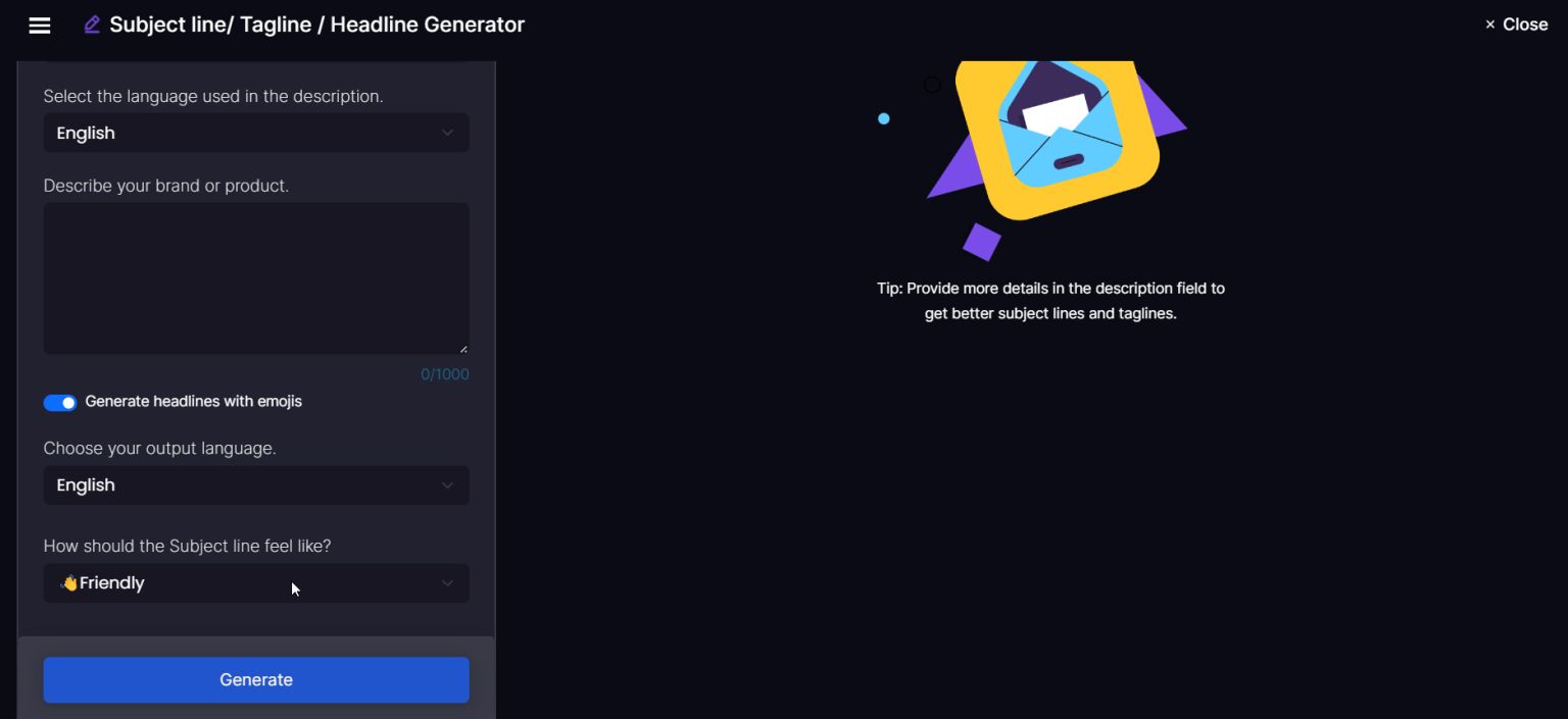 Subject/ Tagline/ Headline Tool – Paradym Resources